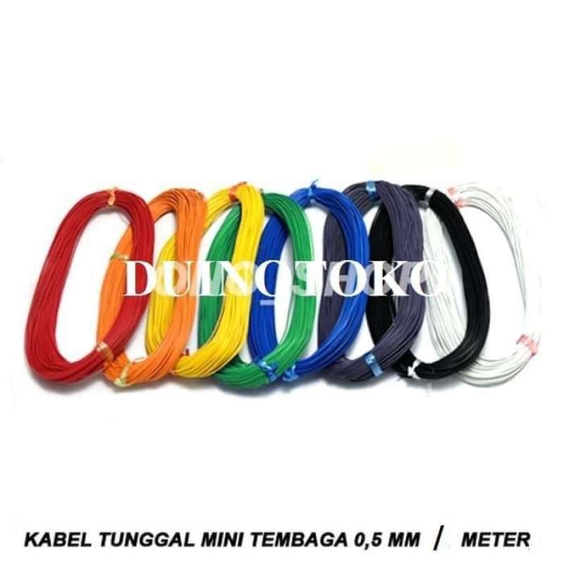 Jual Kabel Tunggal 0,5mm 0.5 mm bisa untuk kabel jumper Arduino ...