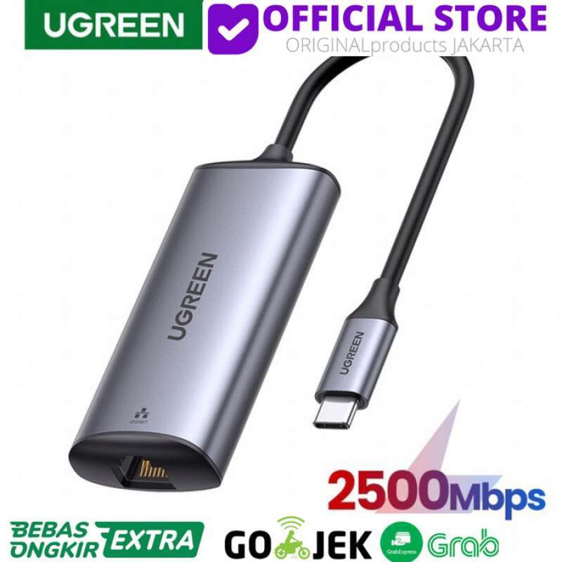 Jual Ugreen USB C to RJ45 2.5G Gigabit Ethernet LAN Adapter 2500mbps ...