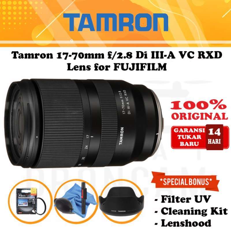Jual Lensa Tamron 17-70mm f2.8 for Fujifilm X Di III-A VC RXD Fuji 17-70 mm di Seller DG PRO ...
