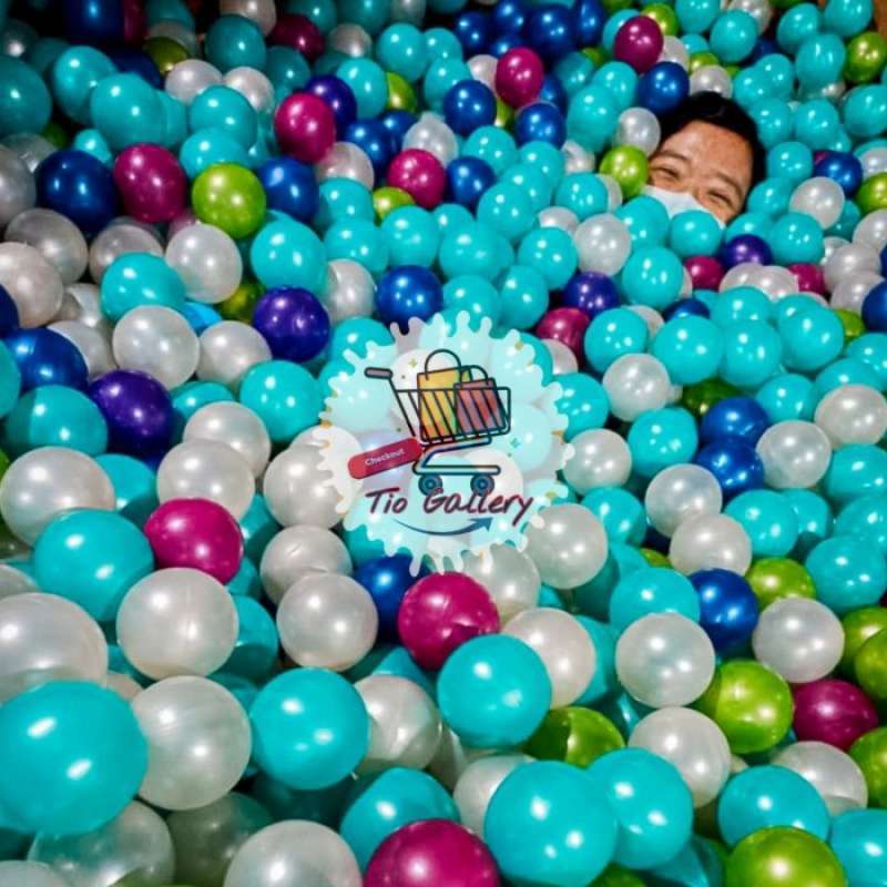 Jual MANDI BOLA ANAK BOLA MAINAN WARNA METALIK SNI FOOD GRADE ISI 50PCS ...