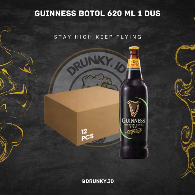 Jual Guinness Quart 620 ml 1 Dus di Seller Drunky.id - Kota Surabaya, Jawa Timur | Blibli