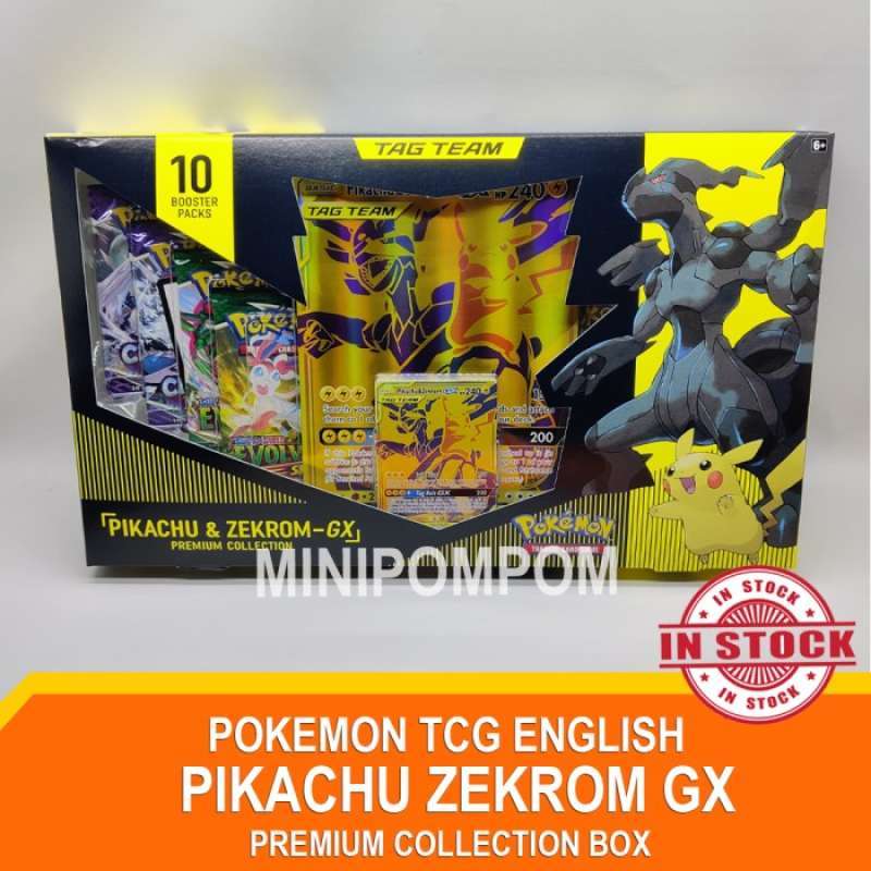 Jual Pikachu Zekrom Gold Gx Premium Collection Box - Pokemon Tcg English di Seller DENTA TOYS ...