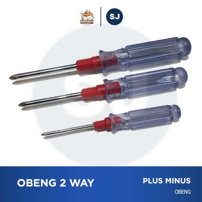 Jual Obeng 2 Way Timbal Balik Transparan Besar / Obeng Bunga / Obeng ...