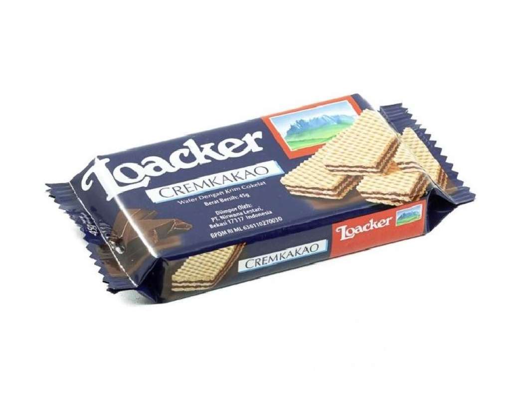 Jual Loacker Cream Cacao Wafer 45gr - Loacker Crem Kakao Wafer di ...