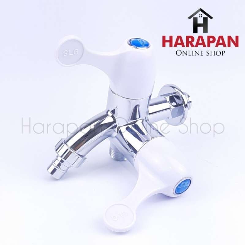 Promo Kran Cabang Plastik New Soligen Kran Shower -keran Double Soligen ...