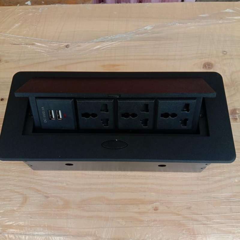 Jual STOP KONTAK MEJA & LANTAI 2 USB CHARGER + 3 POWER di Seller The ...