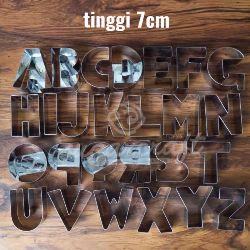 Jual Cookie Cutter Huruf Alphabet Set Besar Cetakan Huruf Cetakan ...