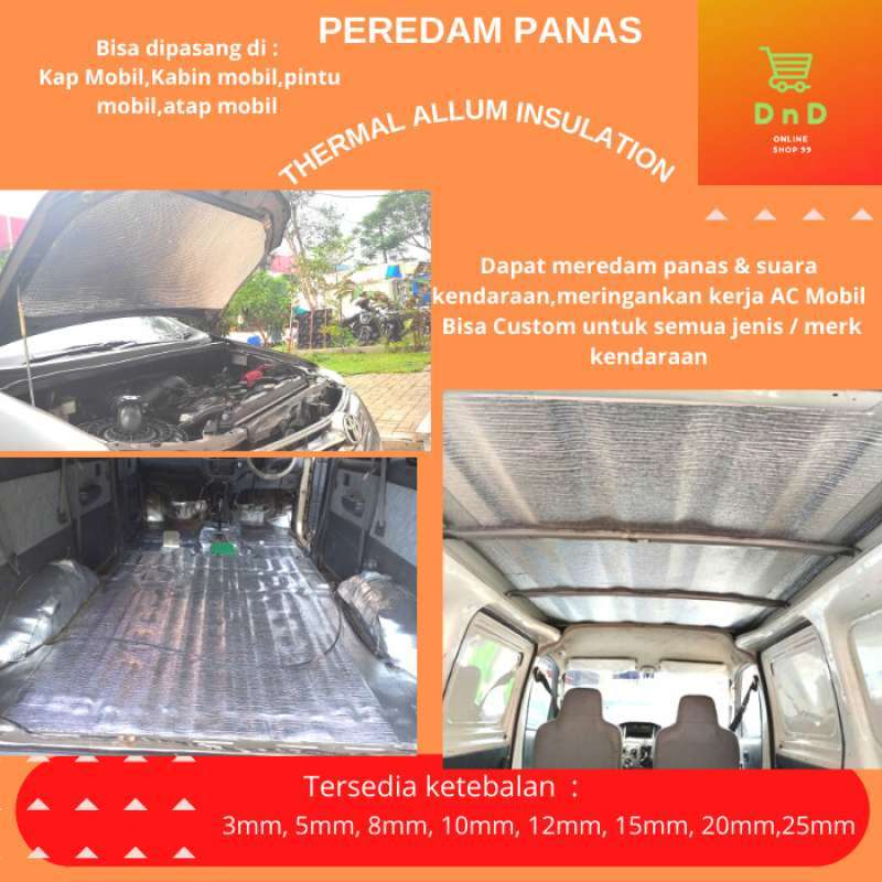 Jual Peredam Panas Kap Mesin Mobil dan peredam suara 10mm x 50cm x 1Mtr ...