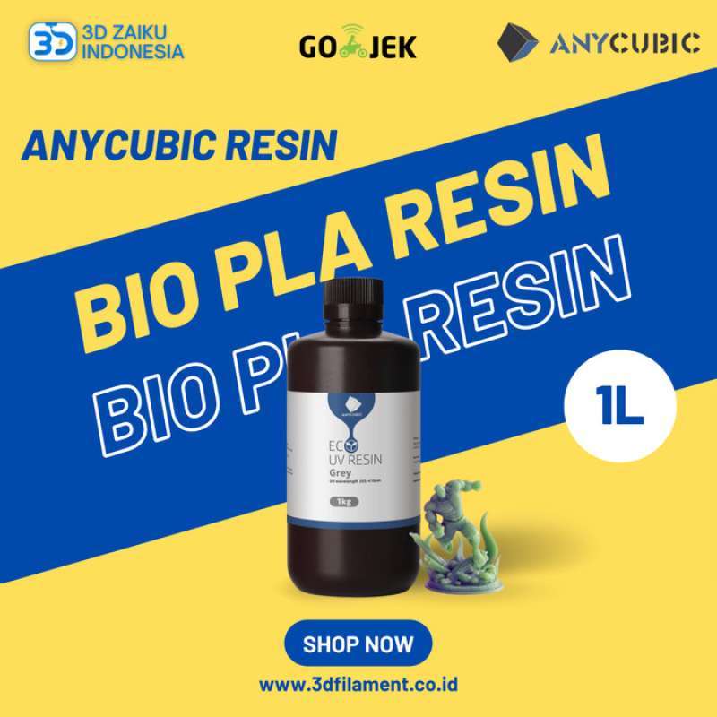 Jual Anycubic Photon Bio PLA Resin 3D Printer Refill 1 Liter Stok Baru ...