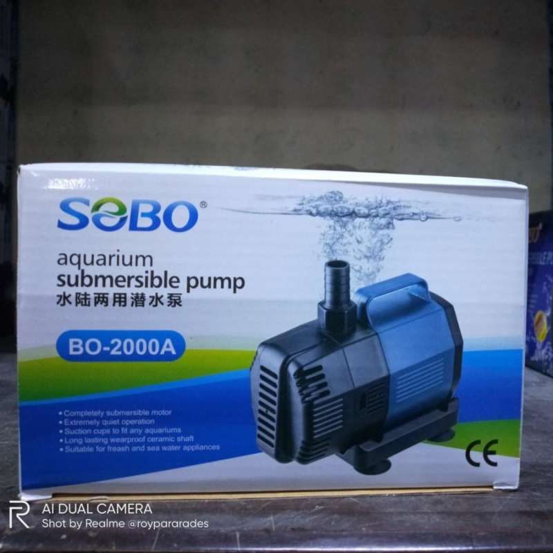 Jual SOBO BO-2000A ambhibious pump/ pimpa kolam low watt di Seller ROY PARADES SHOP - Pamulang ...