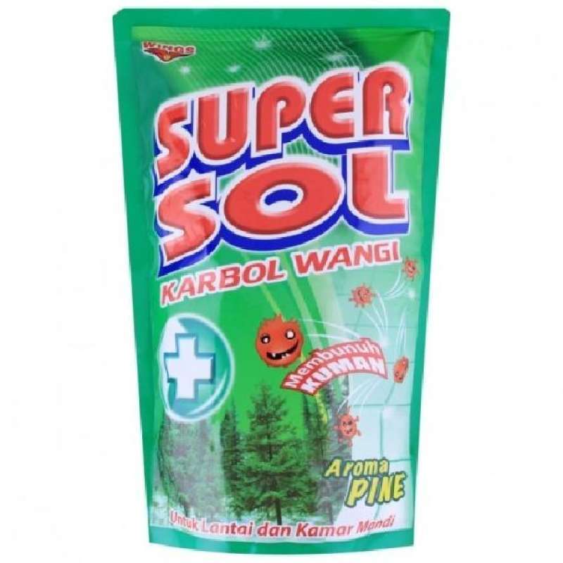 Promo SUPERSOL KARBOL PINE POUCH 800ML Diskon 9% di Seller GROSERINDO ...