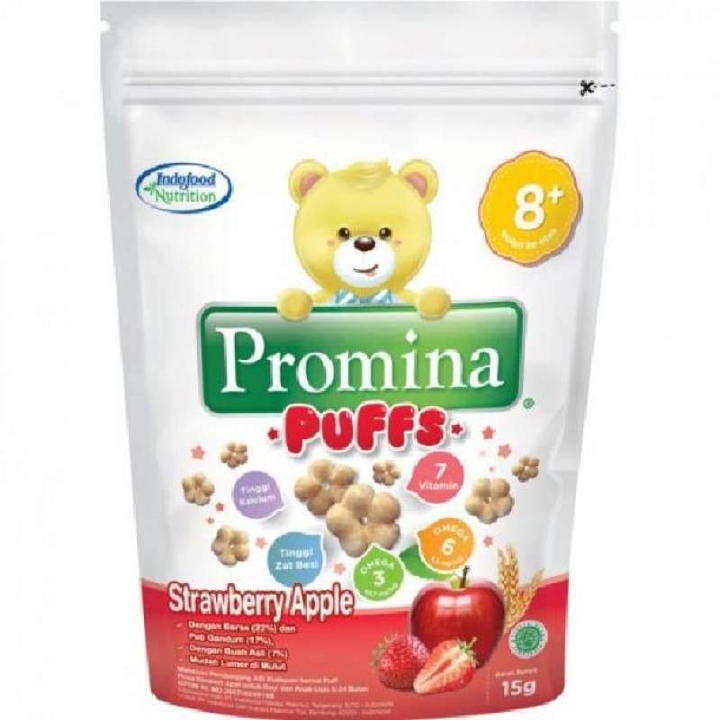 Jual PROMINA RICE PUFF STRAWBERRY APPLE 15GR di Seller GROSERINDO ...