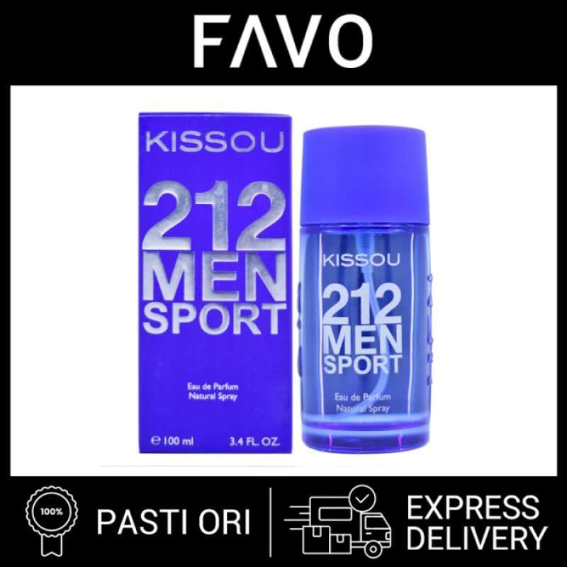 Promo Parfum Pria Kissou 212 Men Sport Eau De Parfum Isi 100 Ml Diskon ...