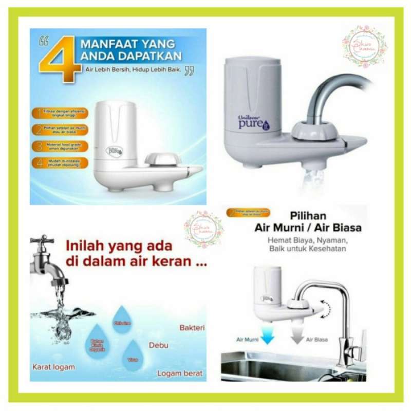 Jual UNILEVER PURE IT TAP WATER PURIFIER KRAN KERAN PENYARING AIR ...