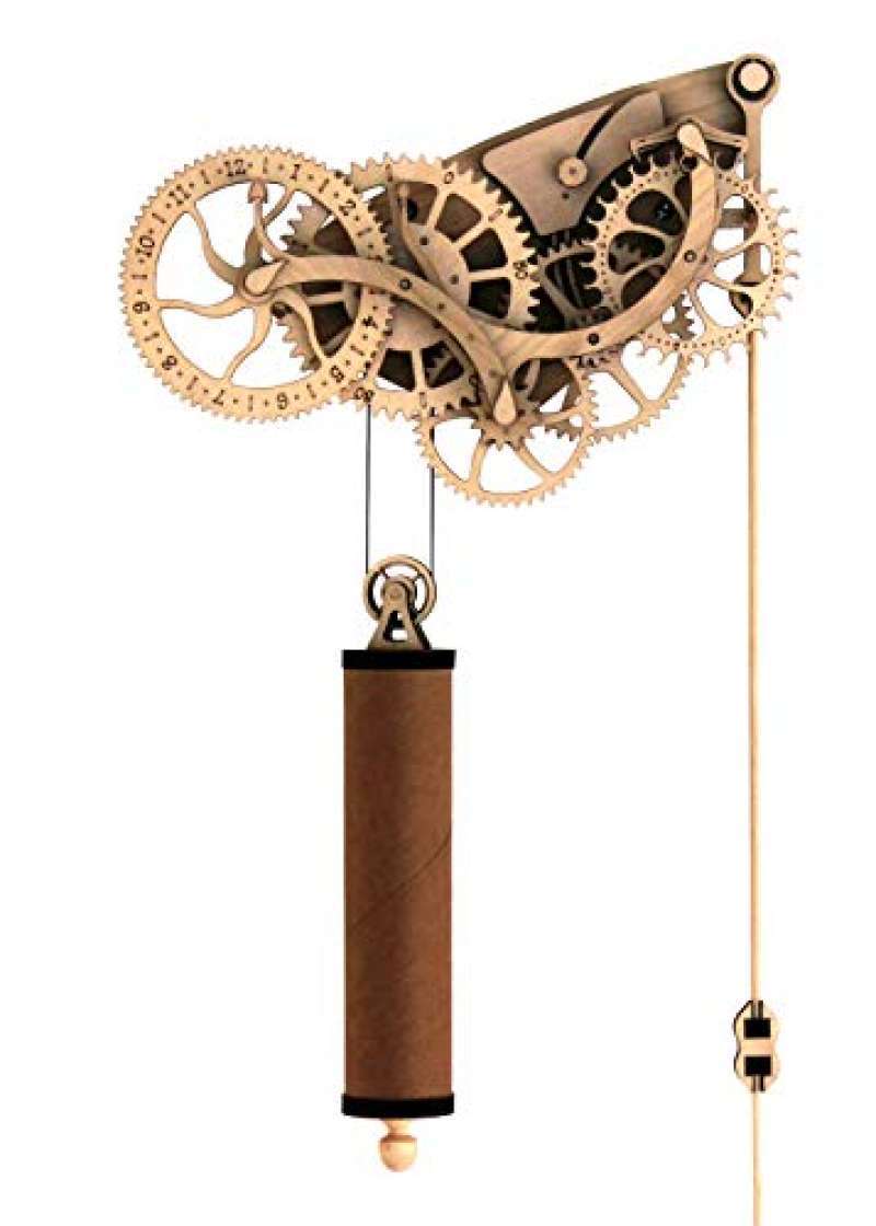 Promo Abong Laser-Cut Mechanical Wooden Pendulum Clock - 3D Clock ...