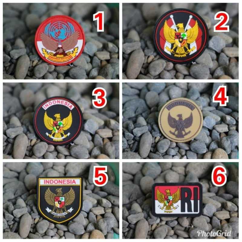 Jual patch pacth rubber INDONESIA GARUDA - rubber patch PVC di Seller Jovana Combat - Simpang ...