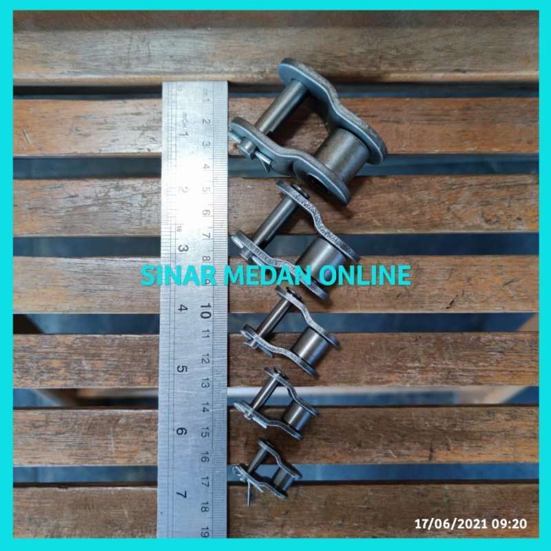 Jual offset link sambungan rantai chainlink chain link rs 40 50 60 80 ...