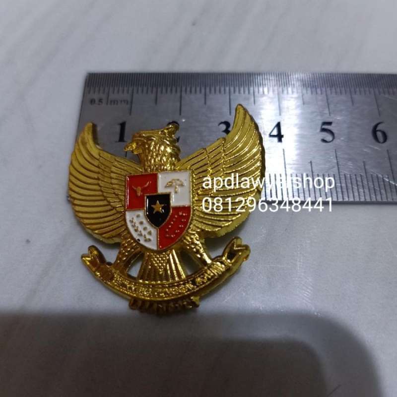 Jual Pin Burung Garuda 3.5cm Peniti Cor Logam Kuningan Tebal Asli Mewah ...