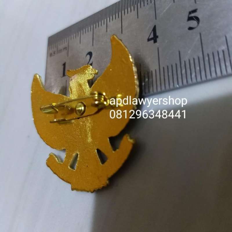 Jual Pin Burung Garuda 3.5cm Peniti Cor Logam Kuningan Tebal Asli Mewah ...