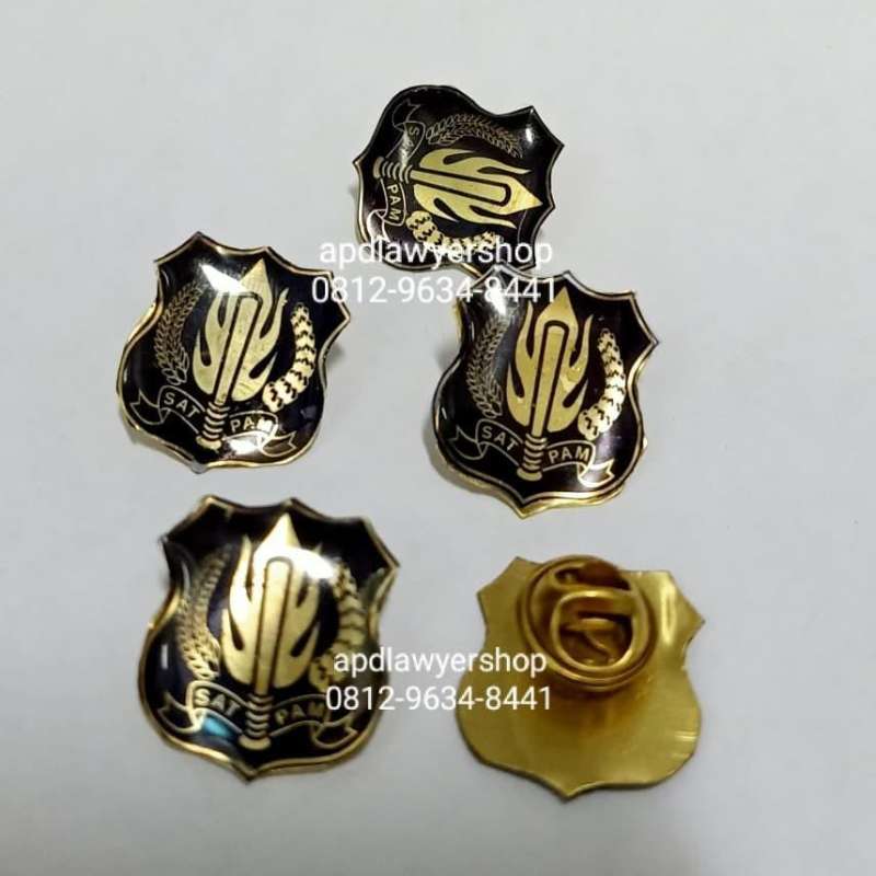 Jual Pin SECURITY SATPAM 2.5cm Kuningan Resin Paku di Seller ...