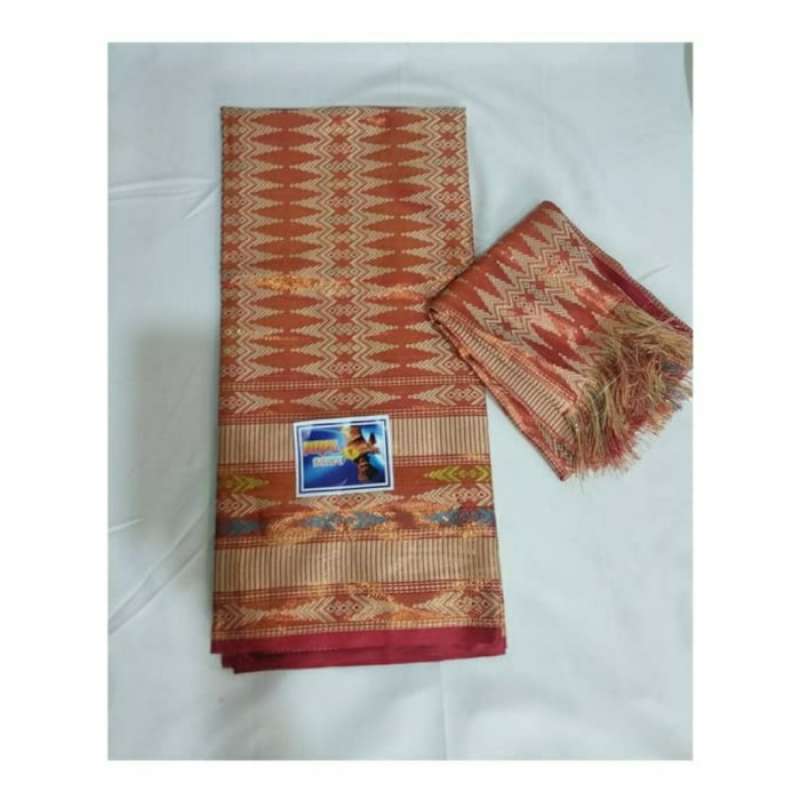 Jual kain songket palembang (songket + selendang). songket thailand di ...