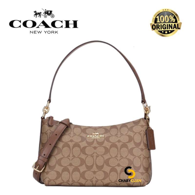 Coach Lewis Shoulder Bag In Signature Canvas at Mai Lowder blog