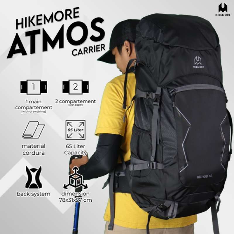 Jual Tas Gunung Carrier Backpack Camping Hikemore Atmos Original di ...