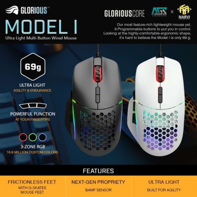 Promo GLORIOUS Model I Ultralight RGB - Gaming Mouse Diskon 3% di ...