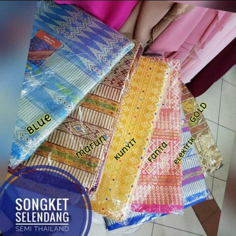 Jual New Kain Songket Thailand. Kain Songket+selendang Di Seller Fashion Gombl - Cengkareng ...