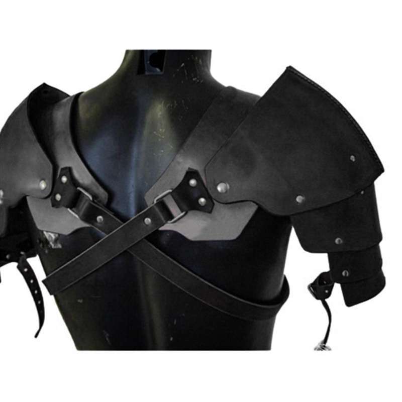 Jual Faux Leather Medieval Shoulder Pauldron Knight For Costume ...