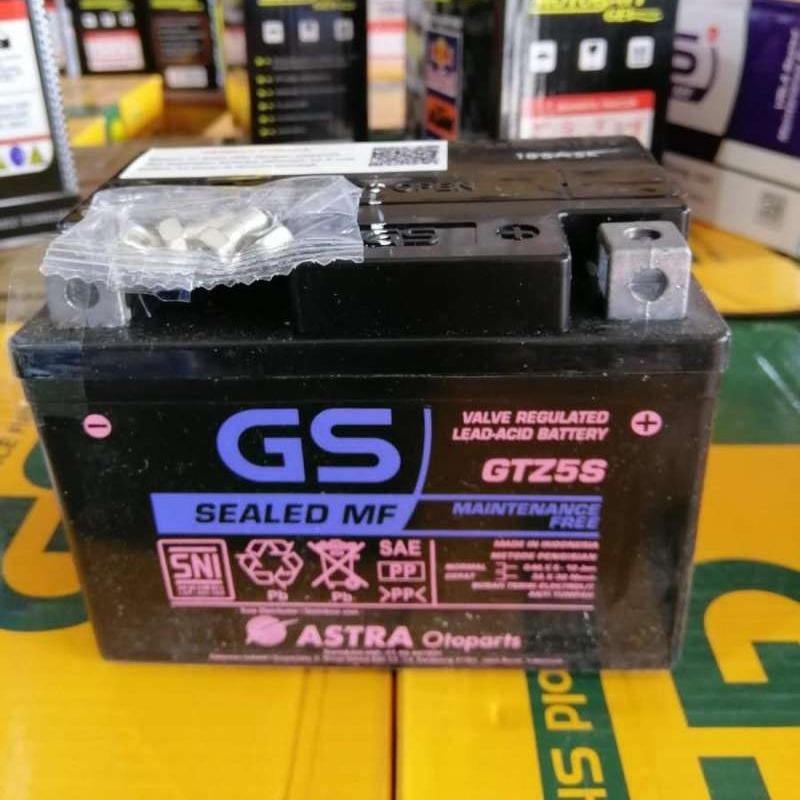 Jual Aki Motor Gs Astra Mf Gtz5s Yamaha Jupiter Mx King 150 Original Di ...
