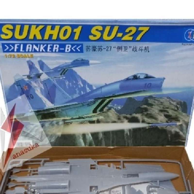 Jual Model kit Sukhoi Su-27 Rusia Pesawat Tempur Miniatur di Seller ...