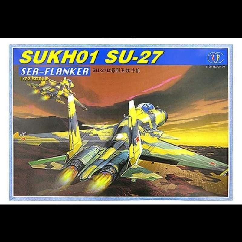 Jual Model kit Sukhoi Su-27 Rusia Pesawat Tempur Miniatur di Seller ...