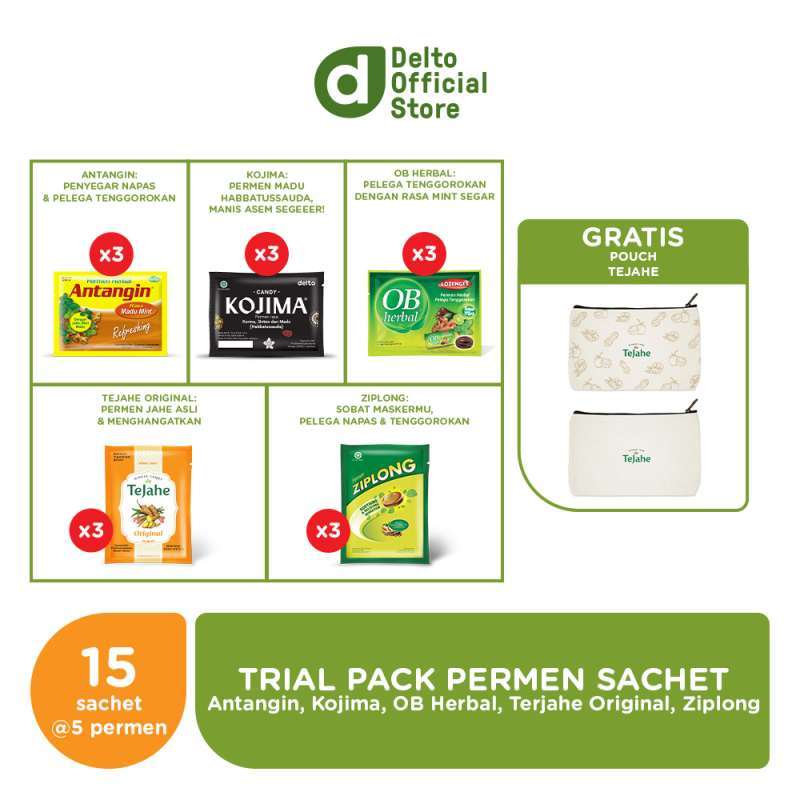 Jual Trial Pack Permen Sachet (Antangin-OB Herbal-Ziplong-Kojima-Tejahe ...