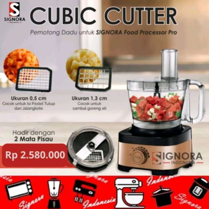 Jual Signora Food Processor Pro With Cubic Cutter Di Seller Happy Days ...