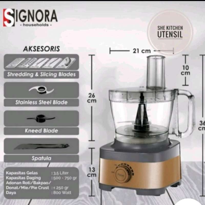 Jual Signora Food Processor Pro With Cubic Cutter Di Seller Happy Days ...