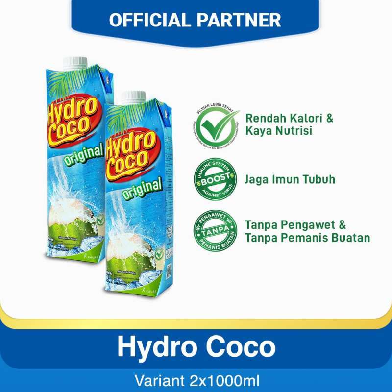 Promo Hydro Coco Minuman Air Kelapa [1000 Ml/ 2 Pcs] Diskon 11% Di Seller Kalbe Beverages ...