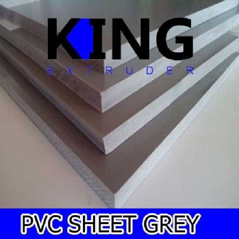 Jual Plat PVC Sheet Board Grey Abu abu Lembaran 12mm 122 x 244cm ...