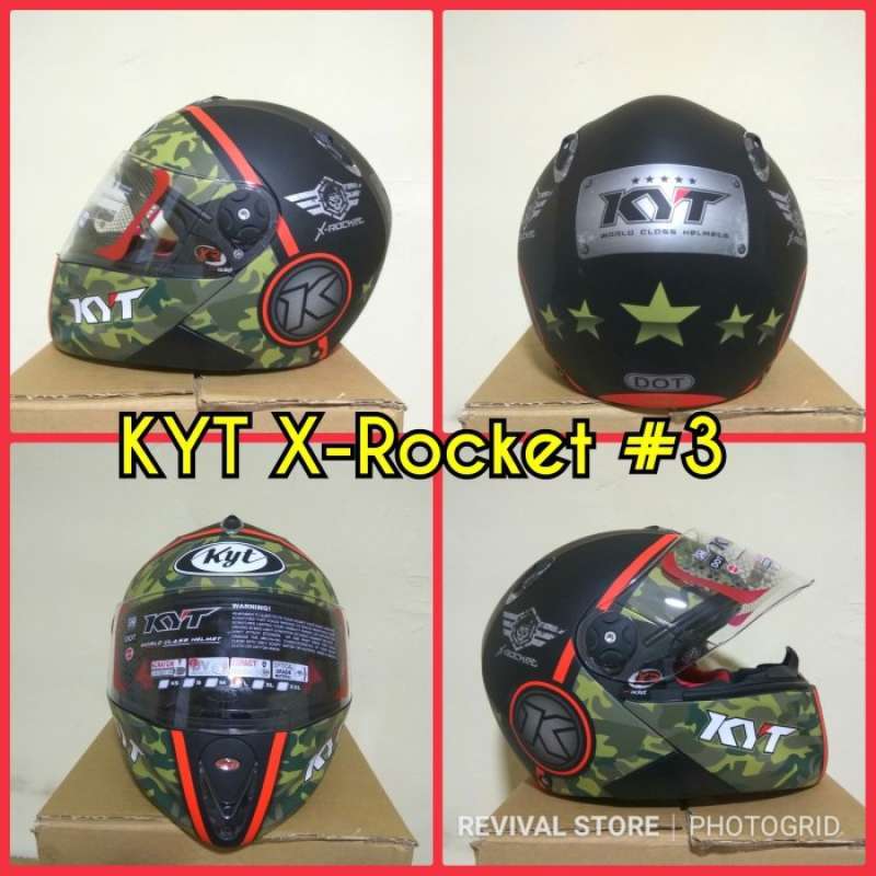 Promo Helm Kyt X Rocket #3 Black Dof Diskon 13% di Seller Raniah store - Cengkareng Timur, Kota ...