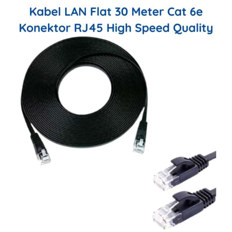 Promo Kabel Lan 30 Meter Cat6E Rj45 Utp Gigabit Ethernet Wifi Cable ...