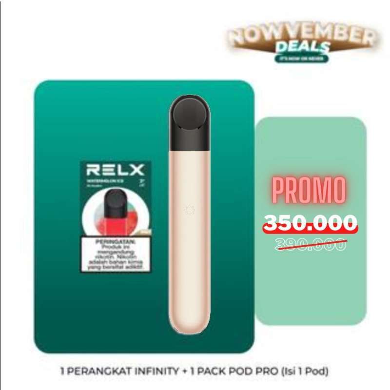 Jual RELX Promo Bundle Infinity Gold Device and Pod (Isi 1 Pod) di ...