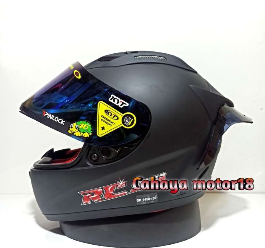Promo Paket Ganteng Helm Kyt Rc7 Rc Seven Solid/Polos Full Face Kaca ...