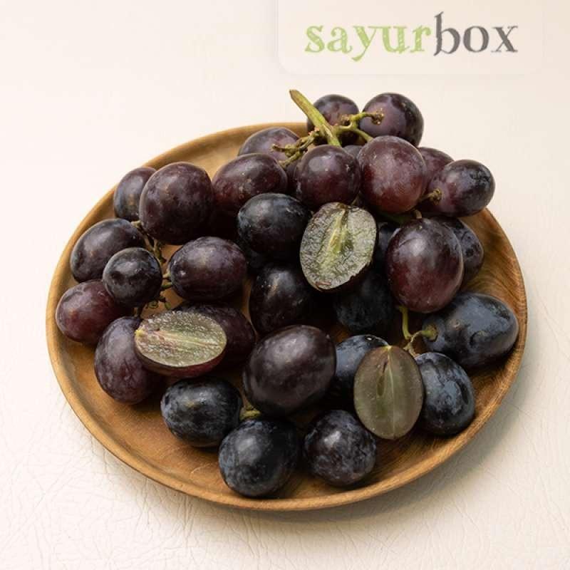 Jual Anggur Hitam Seedless Impor Impor 250 gram Sayurbox - JKT di ...