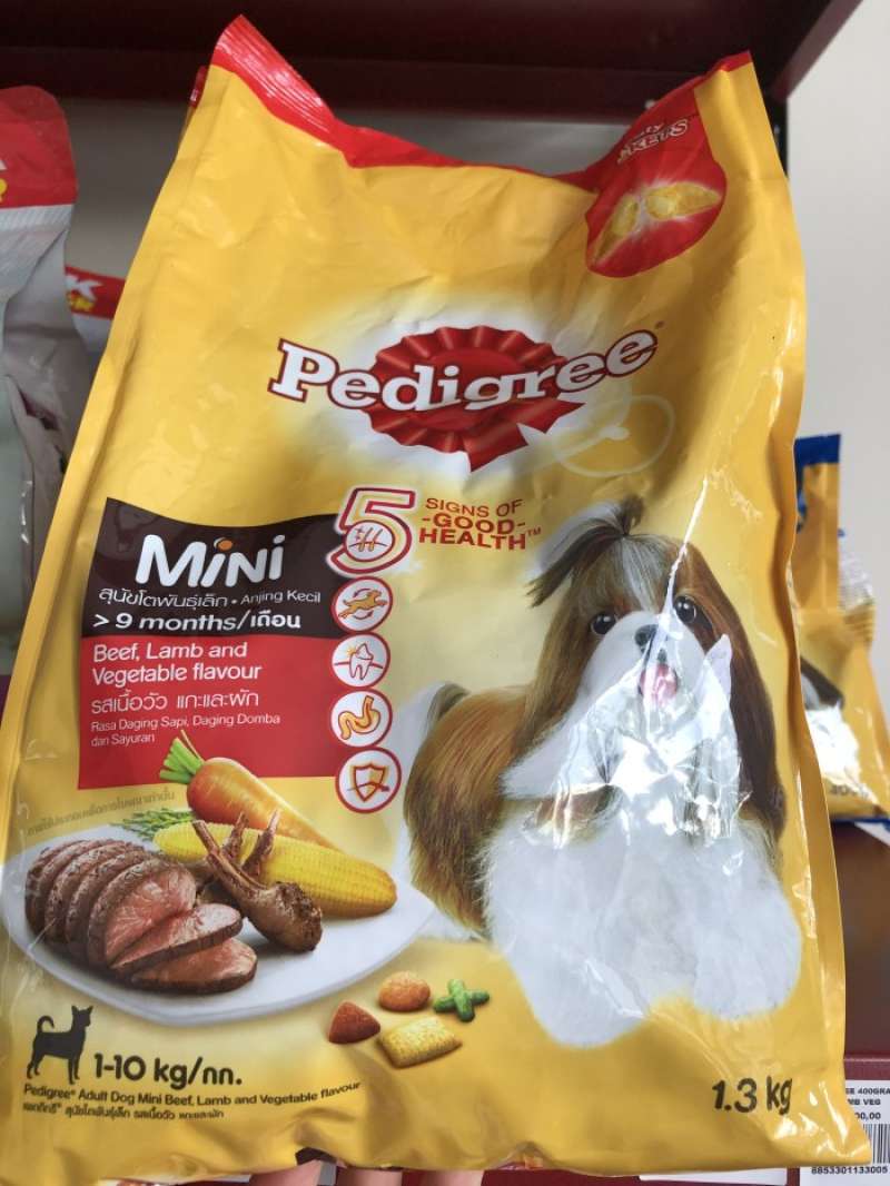 Jual Pedigree Mini 1.3Kg Small Breed Beef Lamb Veg Pedigree Beef 1.3Kg ...