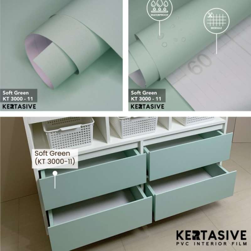 Jual SOFT GREEN - PVC INTERIOR FILM KERTASIVE 122CM di Seller ...