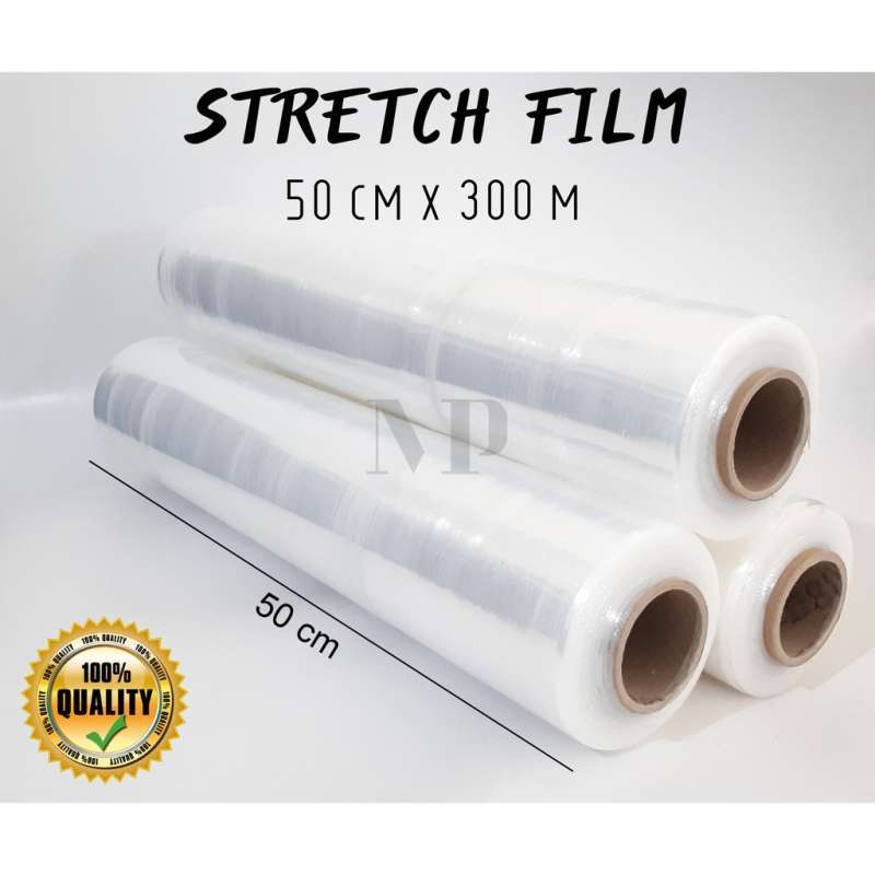 Jual Stretch Film 50cm x 300m Plastik Wrapping Bening Plastic Wrap ...