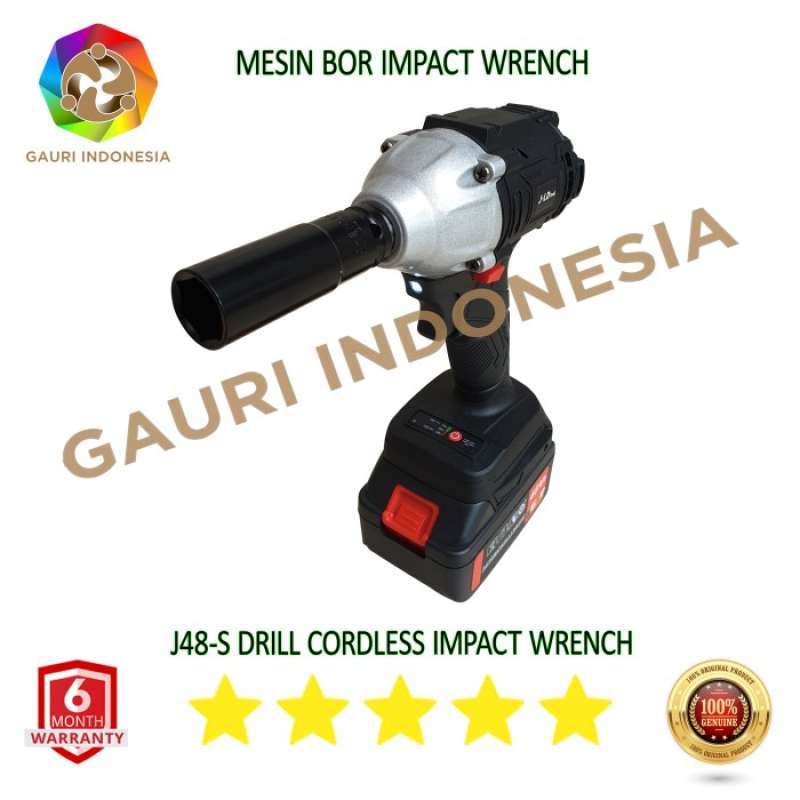 Promo BOR IMPACT WRENCH JLD CORDLESS J48S BRUSHLESS 48VF OBENG BUKA ...