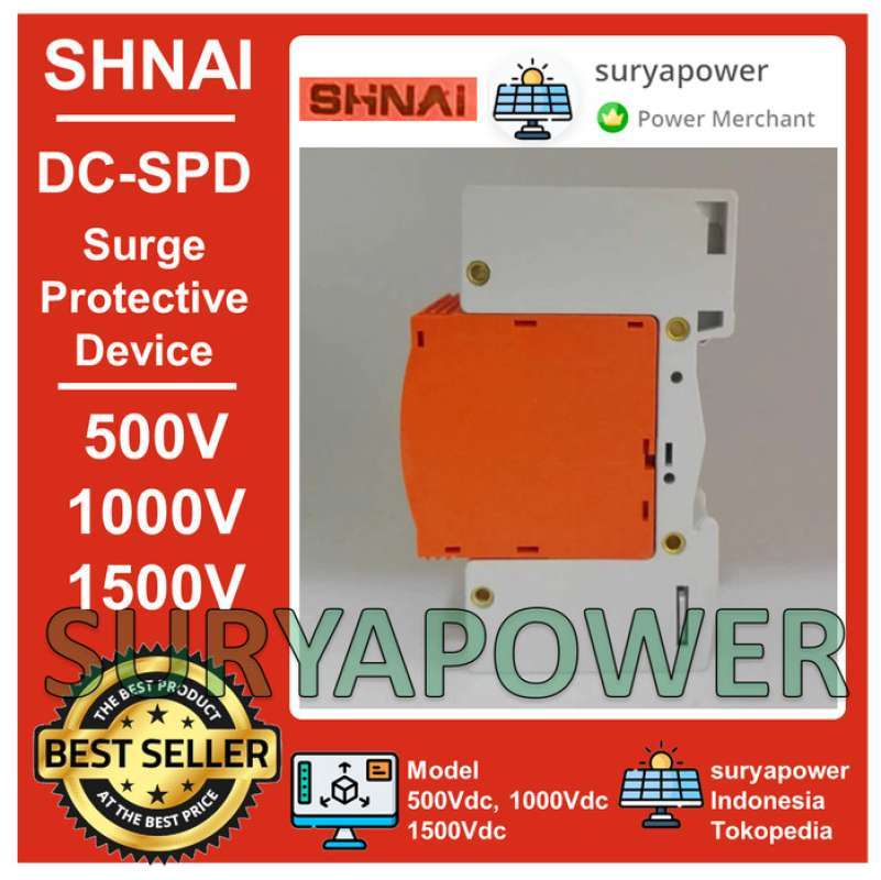Promo Spd Dc 500v 1000v 1500v - Surge Protective Arrester - Shnai - Snc ...