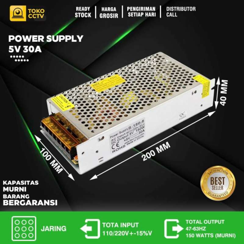 Promo POWER SUPPLY 5V 30A SWITCHING Diskon 57% di Seller toko alat ...