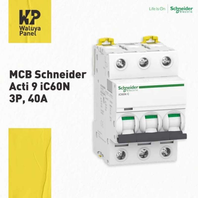 Promo MCB iC60N Schneider 6kA 3P 25A 32A 40A 50A 63A Diskon 14% di Seller toko alat tukang ...